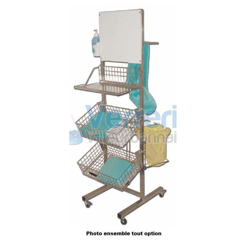 Panier fil inox Dim. 480x300mm Ht 150mm